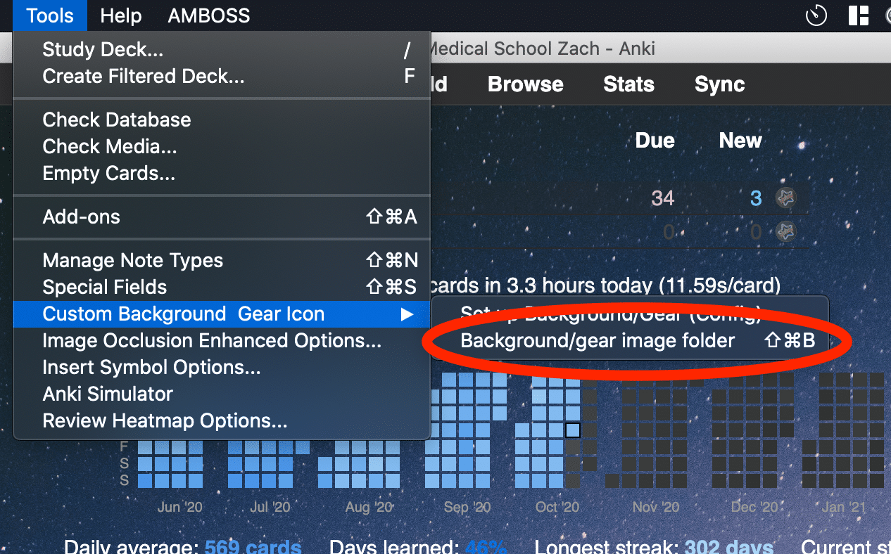 Zach Highley | How to Customize Your Anki Background